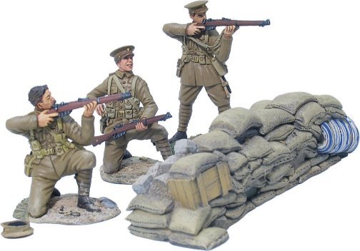 First Royal Fusiliers Firing Line with Barricade|17634|W Britain's