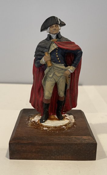 George Washington on Wooden Base|Miniature|Metal Toy Soldier