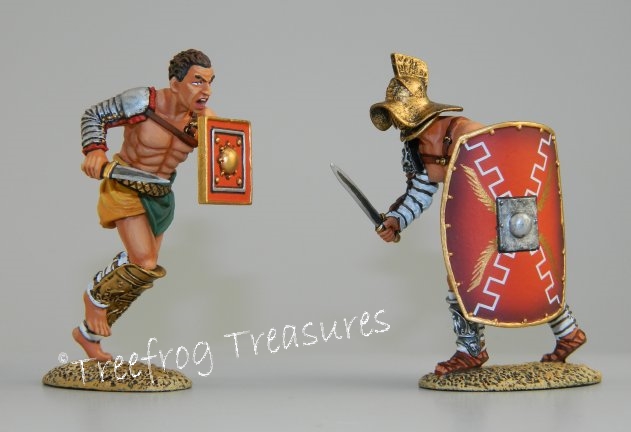 Murmillo Gladiator Fighting